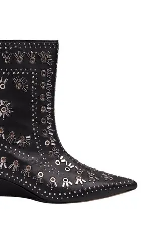 ODISSI Gemma D Studded Leather Ankle Boots
