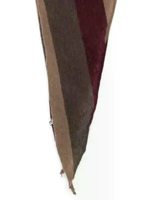 Botto Giuseppe Stripe-print Scarf - Brown