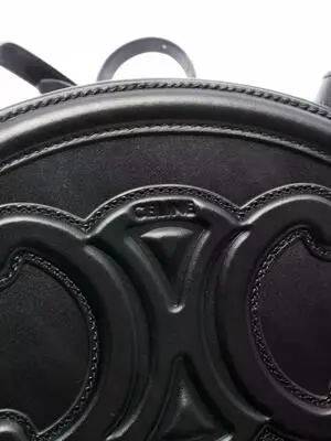 Celine 2010s Triomphe Oval-shape Shoulder Bag