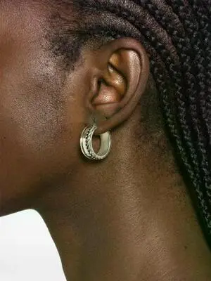 MAISON MARGIELA Engraved Hoop Earrings