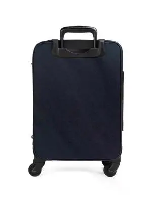 Santoni Textured Calf Leather Travel Suitcase