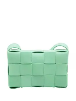Bottega Veneta 2012-2026 Small Nappa Intrecciato Cassette Crossbody Bag - Green