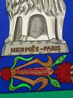 Hermès 1990-2015 Torana Silk Scarf 90 Scarves - Blue