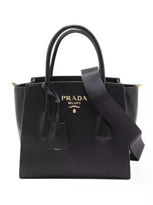 Prada 2013-2026 Leather Satchel - Black
