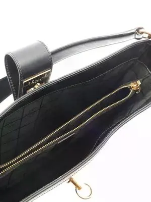 Celine Leather Turn-lock Tote Bag