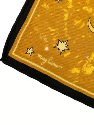 Hermès 1990-2010 Annee Des Etoiles Pocket Square Silk Scarf 45 Scarves - Yellow