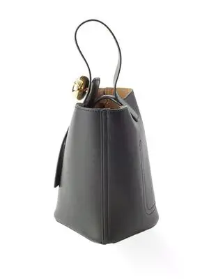 Loewe 2010-2026 Mini Calfskin Pebble Bucket Bag Satchel - Black