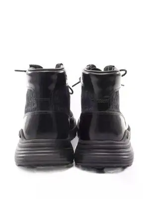 Dior 2010s Combat Oblique Ankle Boots