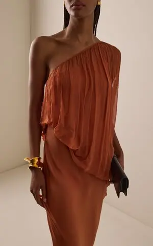 THIRD FORM Exclusive Solstice One-shoulder Satin Maxi Dress