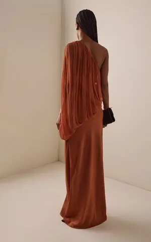THIRD FORM Exclusive Solstice One-shoulder Satin Maxi Dress