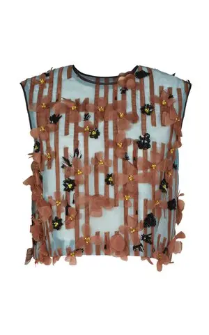 Rachel Comey Yana Embellished Top - Blue
