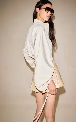 Alexis Caro Leather Top - Ivory