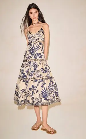 Alexis Sonora Cotton-blend Midi Dress - Print