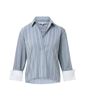 Veronica Beard Draymond Striped Shirt