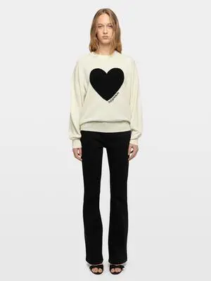 Zadig&Voltaire Soulo Heart Motif Sweater