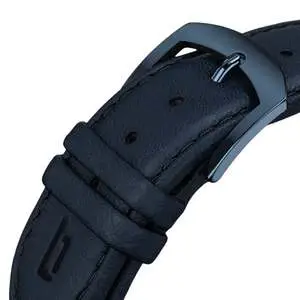Lilienthal Berlin Dark Glossy Leather Strap