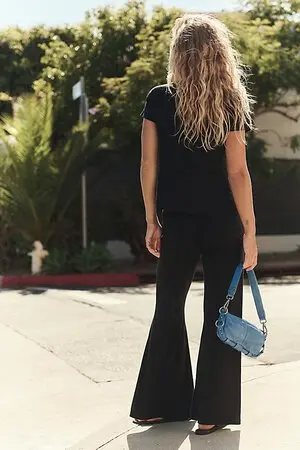Free People Peplum Tee And Flare Pant Set