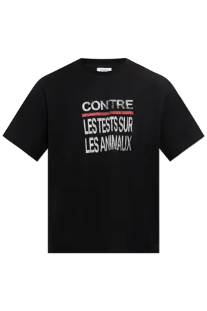 Vetements T-shirt With A Vintage Effect - Black