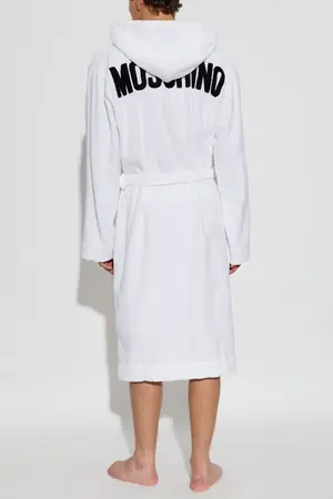 Moschino Bathrobe With Embroidered Logo