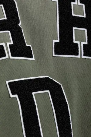 Rhude Logo Terry Applique Hoodie