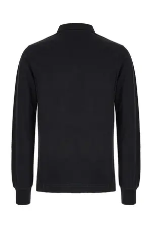 Burberry Long-sleeve Cotton Polo Shirt
