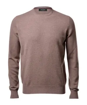 GRAN SASSO Cashmere Crew-neck Sweater - Brown