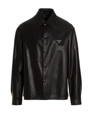 Prada Nappa Leather Shirt