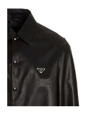 Prada Nappa Leather Shirt