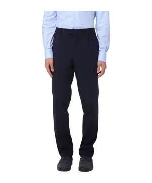 BRIGLIA 1949 Tailored Cuffed Trousers - Blue