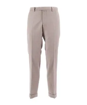 BRIGLIA 1949 Tailored Wool Pants - Brown