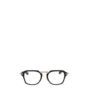Dita Logo Flat Mirror Eyeglasses - Black