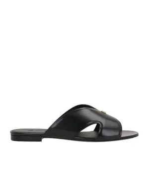 Loro Piana Vera Cross-over Strap Sandals - Black