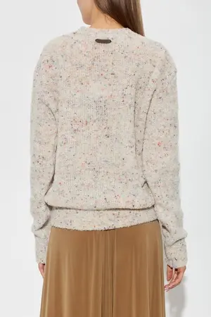 Moschino Sweater With Bear Motif - Cream