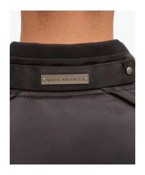 Moose Knuckles Logo Bomber Jacket