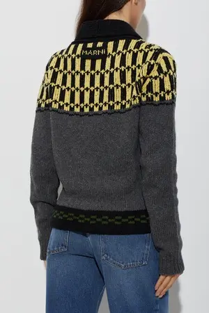 Marni Wool Cardigan With Pockets