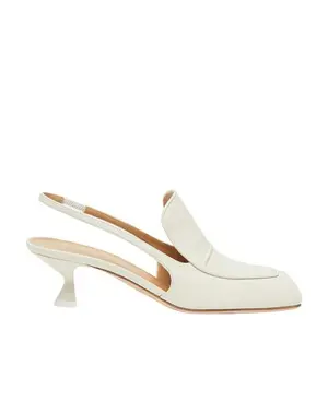 Sportmax Moca Slack-heeled Heels - White