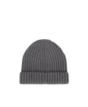 Loro Piana Rib Knitted Hat - Black