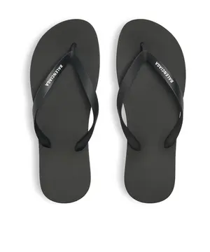 Balenciaga Logo Printed Thong Sandals