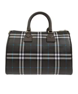 Burberry Bowling Checked Medium Handbag