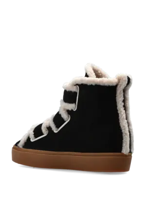 Inuikii Shearling Velcro Wedge” Wedge Shoes