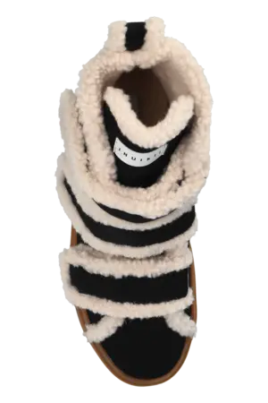 Inuikii Shearling Velcro Wedge” Wedge Shoes