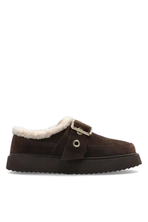 Inuikii Micro Buckle" Shoes - Brown