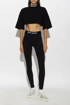 Palm Angels Leggings With Logo