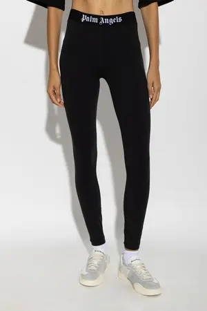 Palm Angels Leggings With Logo