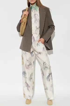 Moschino Silk Shirt With Print
