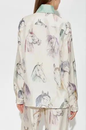 Moschino Silk Shirt With Print