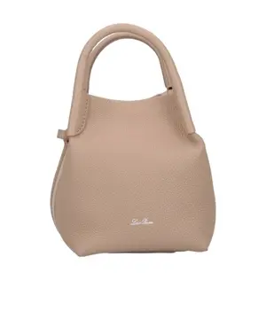 Loro Piana One-handle Bag With Removable Shoulder Strap - Nude
