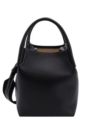 Loro Piana Top Handle Shoulder Bag - Black