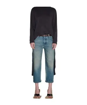 DARKPARK Lizzie Cropped Boyfriend Denim