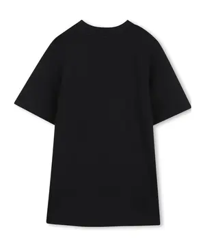 Marc Jacobs Short Sleeve Dress With Flower Appliqu
